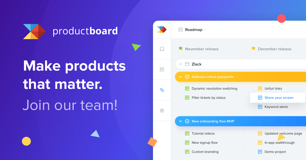 Product Management Tool For Top Product Teams – productboard open positions